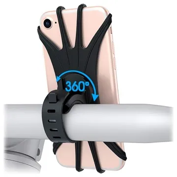 UNIVERZALNI 360° ROTACIONI RASTEGLJIVI SILIKONSKI DRŽAČ ZA BICIKL - 4-6"