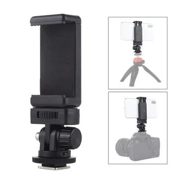 PULUZ PU417 PHONE CLAMP WITH COLD SHOE AND 1/4" TRIPOD MOUNT