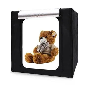 PHOTO BOOTH / MINI PHOTO STUDIO W. LED LIGHT REFLECTOR - 200W, 120CM