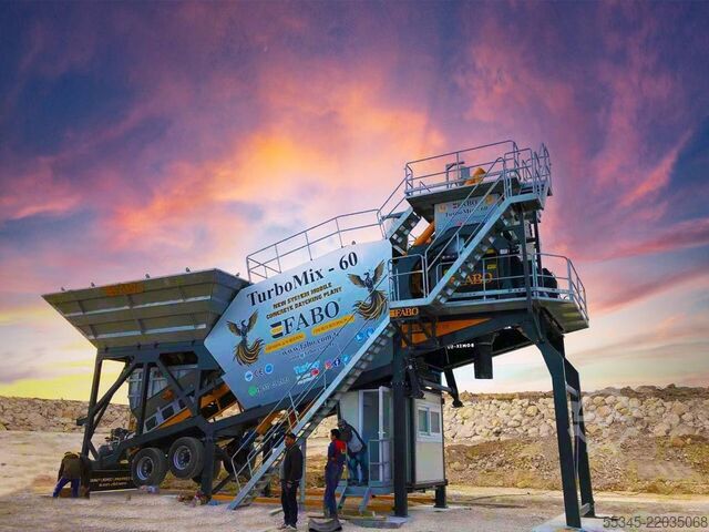 Mobile betona betona betona betona
FABO Mobile Concrete Batching Plant 60 m3/h Mobile Concrete Batching Plant