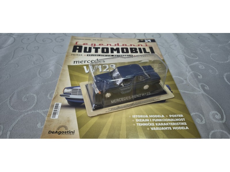 Legendarni Automobili Br.14 Mercedes-Benz W123 1:43