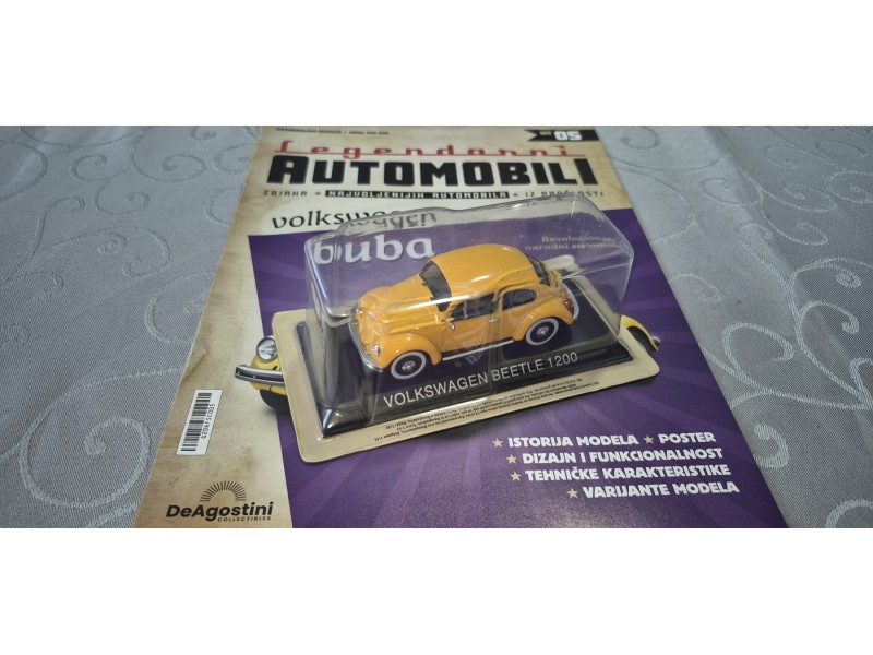 Legendarni Automobili Br.5 Volkswagen 1200 Buba 1:43