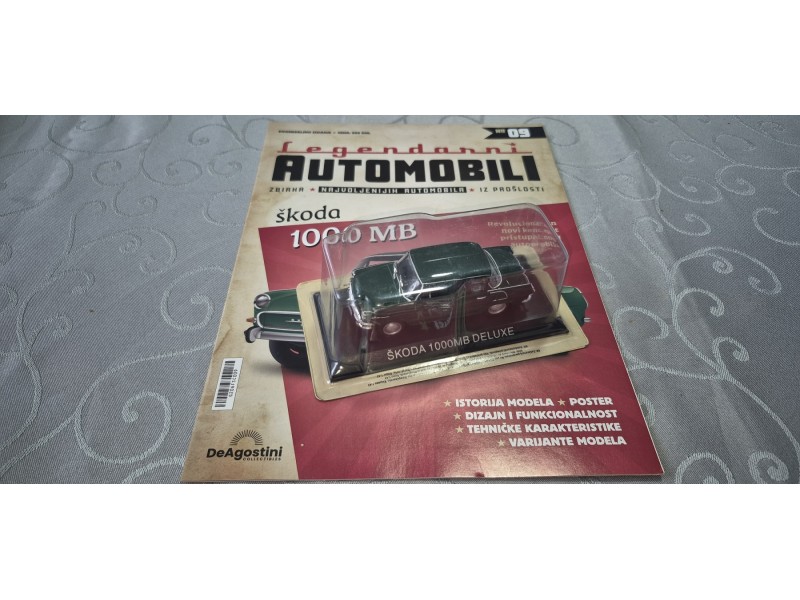 Legendarni Automobili Br.9 Skoda 1000 MB DeLuxe 1:43