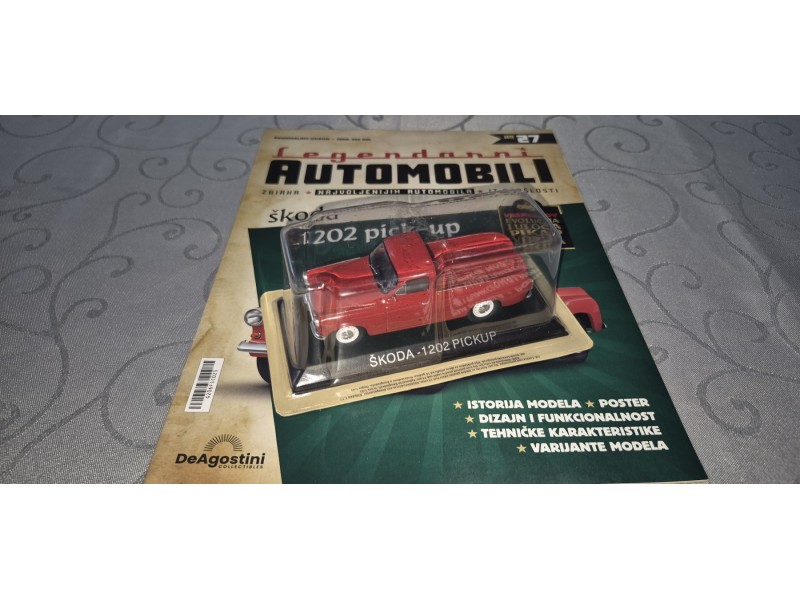 Legendarni Automobili Br.27 Skoda -1202 Pick Up 1:43
