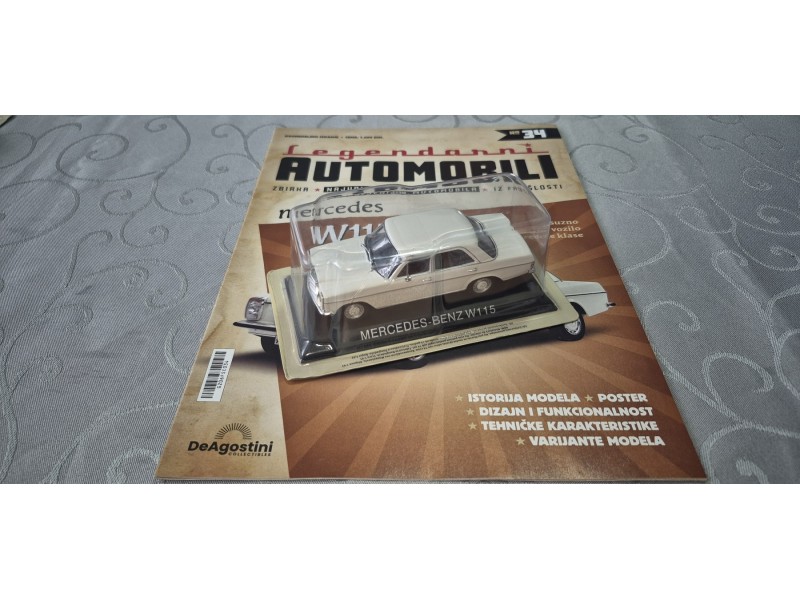 Legendarni Automobili Br.34 Mercedes-Benz W115 1:43