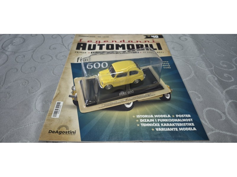 Legendarni Automobili Br.40 Fiat 600 1:43