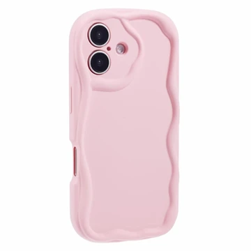 IPHONE 16 CANDY COLOR WAVY TPU CASE - PINK