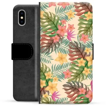 IPHONE X / IPHONE XS PREMIJUM FUTROLA-NOVČANIK - PINK FLOWERS