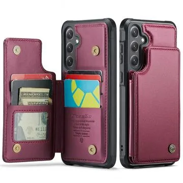 SAMSUNG GALAXY S25 FE CASEME C22 CASE RFID CARD WALLET - RED