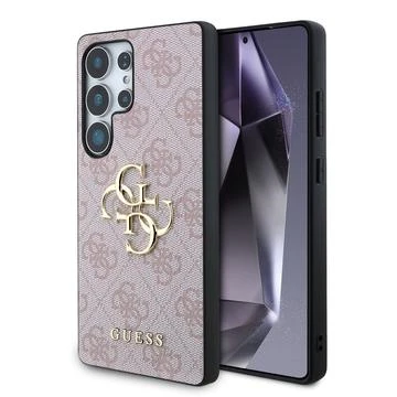 SAMSUNG GALAXY S25 ULTRA GUESS 4G BIG METAL LOGO HIBRIDNA MASKA - ROZE