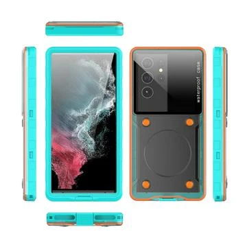 UNIVERSAL IP68 WATERPROOF CASE / UNDERWATER COVER - 6.9" - CYAN