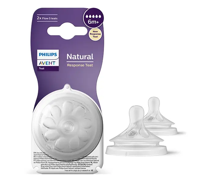 Philips Avent Cucle za flašicu Natural Response, Brz protok, 6m, 2 komada