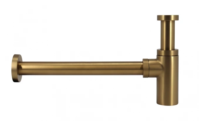 Sifon za lavabo COPEN 5/4 okrugli LUX brush gold