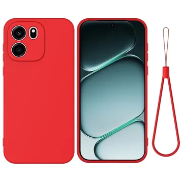 ONEPLUS NORD CE6 LIQUID SILICONE CASE WITH HAND STRAP - RED
