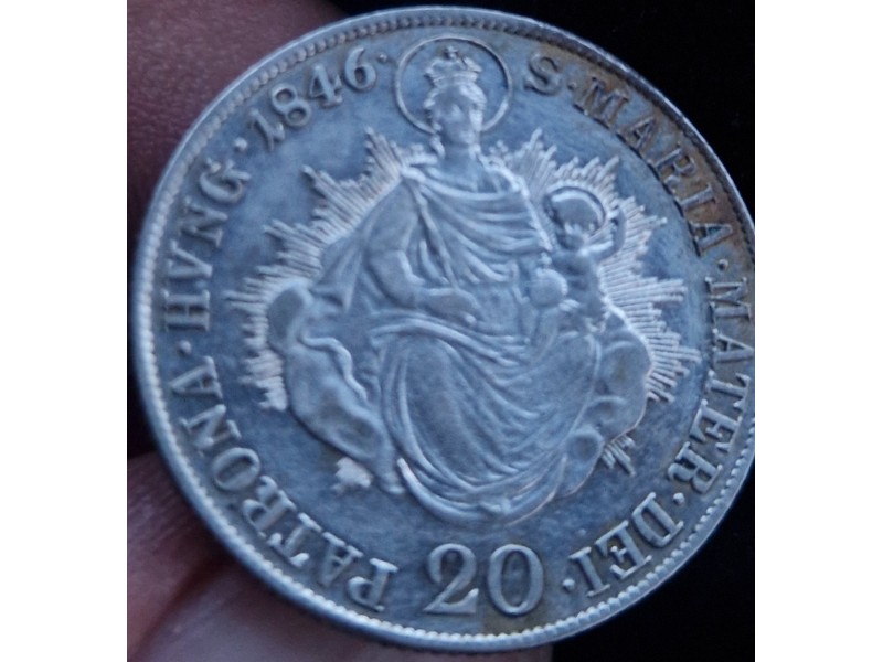 Srebrnjak 20 Krajcara (Kreuzer) 1846. B - Ferdinand V (