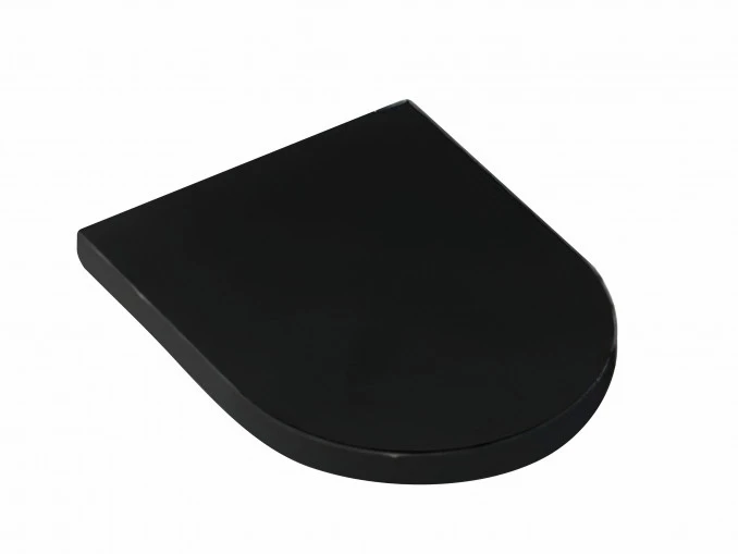 WC daska HATRIA FUSION slim softclose black matt