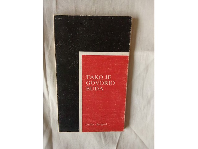 Tako Je Govorio Buda