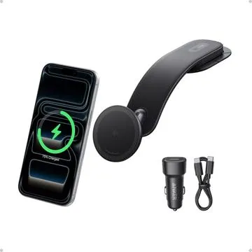 ANKER NANO 15W WIRELESS CAR CHARGER - MAGSAFE COMPATIBLE - BLACK