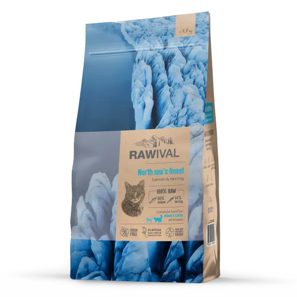 Craftia Rawival Suva hrana za odrasle mačke, sa ribom iz Severnog mora, 1.7kg