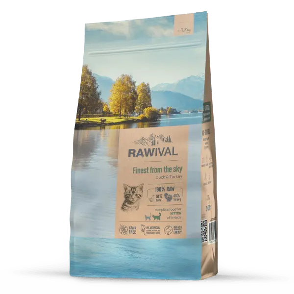 Craftia Rawival Suva hrana za mačiće mačke, sa pačetinom i ćuretinom, 1.7kg