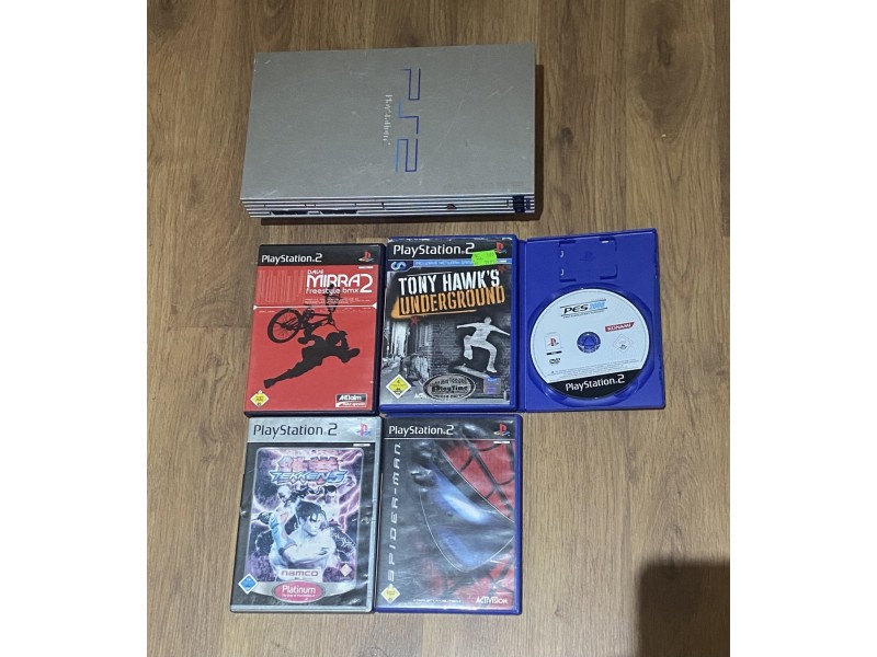 Sony PlayStation 2 FAT SCPH-50004 Silver + igre