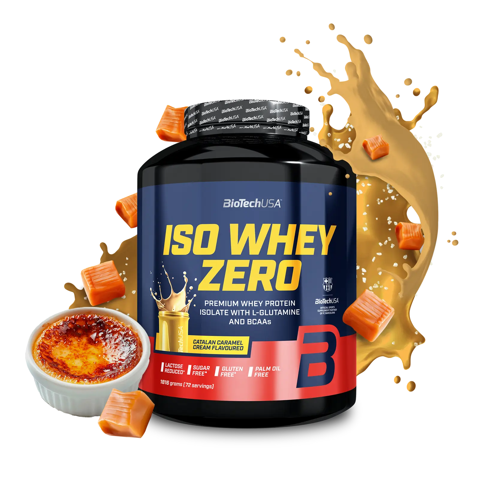 BioTechUSA Protein Isowhey Zero, Katalonska karamela, 1.82 kg