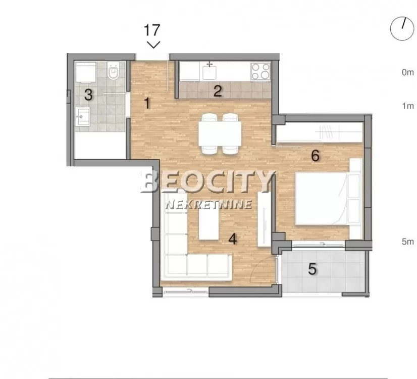 Dvosoban stan, 42 m2, Telep ID: 132770