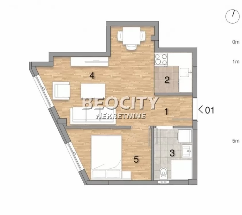 Dvosoban stan, 35 m2, Telep ID: 132768