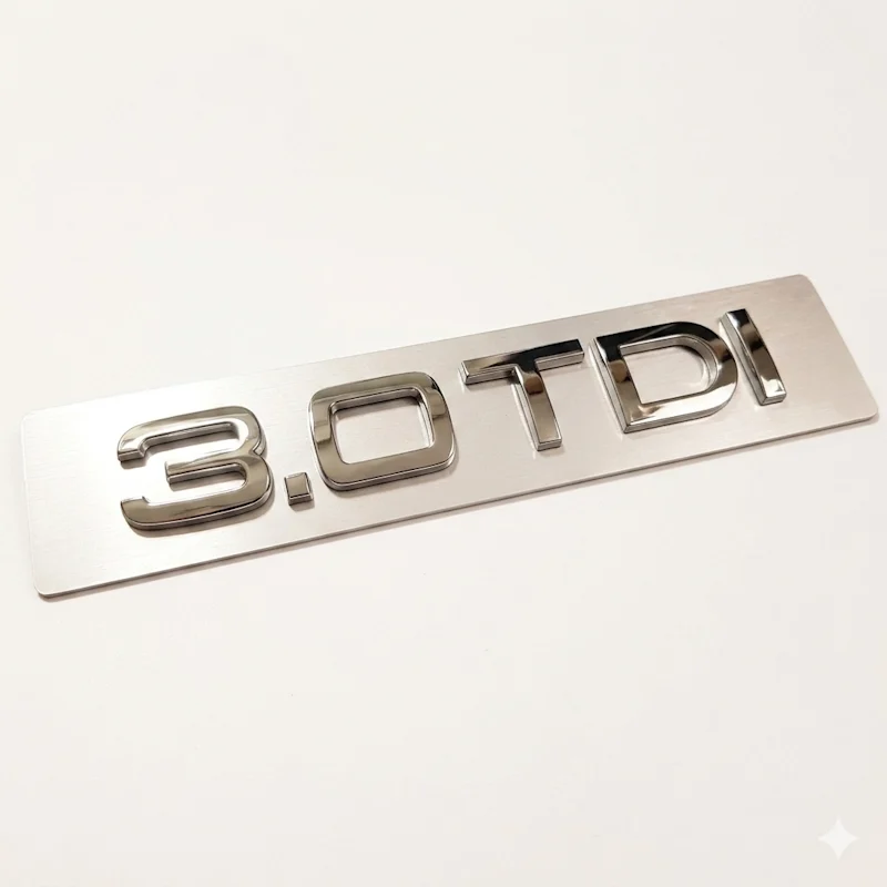 3D Natpis 3.0 TDI silver – 5496
