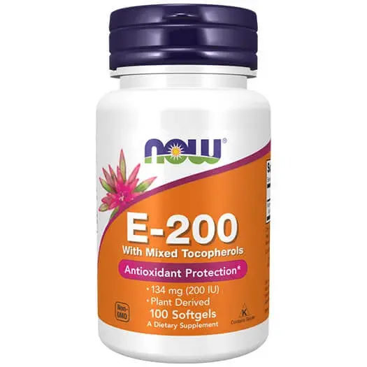 NOW Vitamin E 200IJ tablete, 100 komada