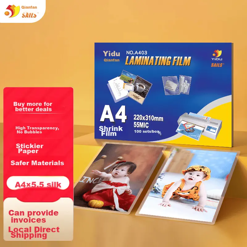Sails Folija za plastifikaciju dokumenata A4, 55 mikrona