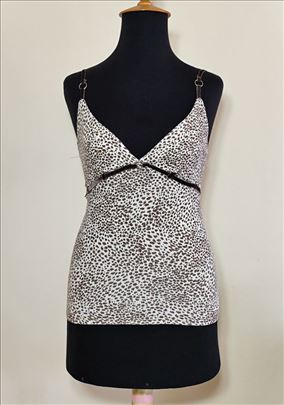Animal print top majica na bretele XS-S