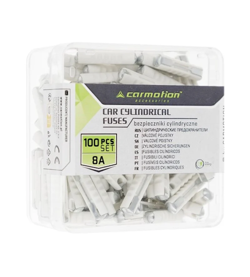 Osigurači keramički 8A (100 kom) – Carmotion 86218
