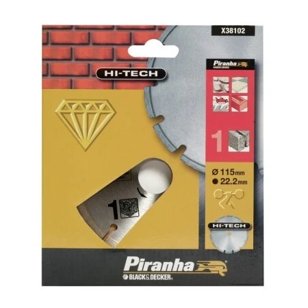 Rezna ploča Black + Decker Piranha Hi-Tech X38102 za metal,beton,kamen 115mm