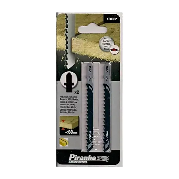 List za ubodnu testeru Black + Decker Piranha X20032 za drvo 75mm HCS T-prihvat 2 komada