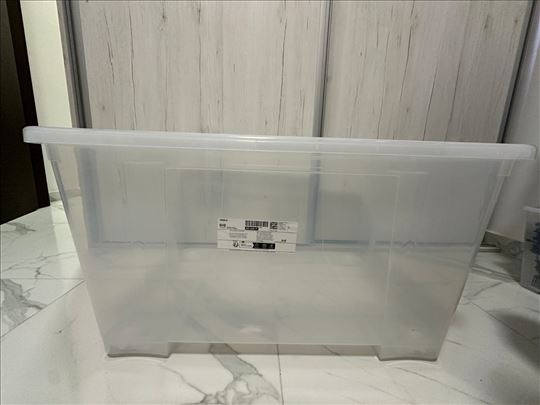 Ikea plastična kutija 130l 78x56x43 sa poklopcem