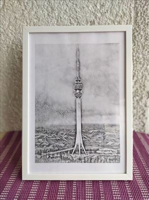 Avalski Toranj 67. Crno-Bela Štampa