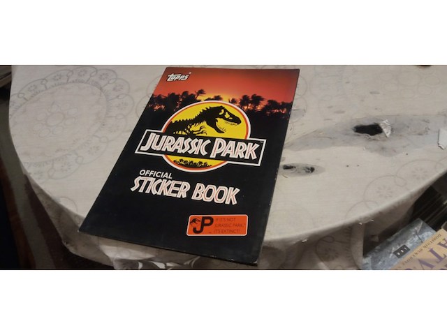 Jurassic Park - official sticker boock  PUN ALBUM