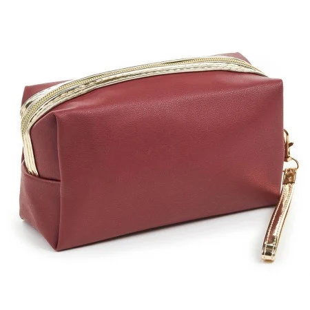Verde bordo Neseser cetvrtasti sa zlatnim paspulom 0237, 18×7×10 cm ( 16NSV0237DB )