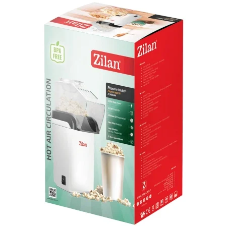 Zilan ZLN8044/WH Aparat za kokice, 1200 W, beli