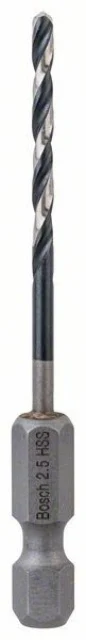 Bosch HSS spiralna burgija sa šestostranim prihvatom 2,5mm 2.5 x 30 x 69 mm ( 2608577047 )