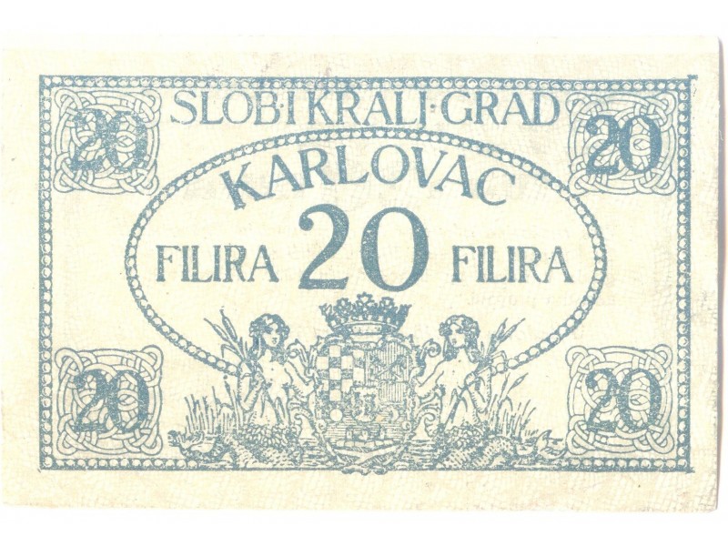 Karlovac 20 filira 1919 XF- aUNC
