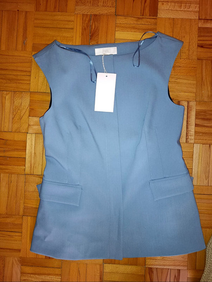 ZARA prsluk plave boje NOVO