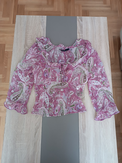 Vintage roze floralni top