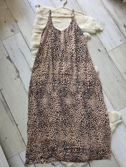 Duga lernja haljina leopard print 44