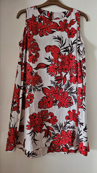 Italijanska pamučna floral dezen haljina, novo