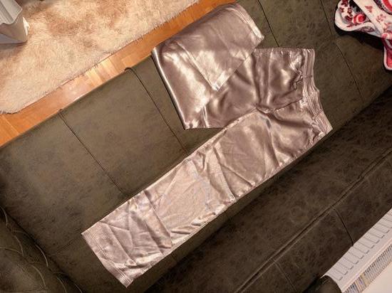 Zara metalic effect pantalone NOVE