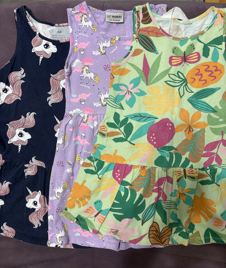 Haljina h&m 110 116 7 komada