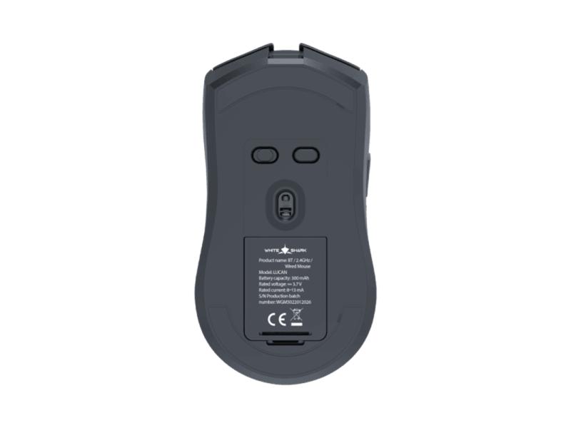 WHITE SHARK WS WGM 5022 LUCAN, WIRELESS MOUSE BLACK
