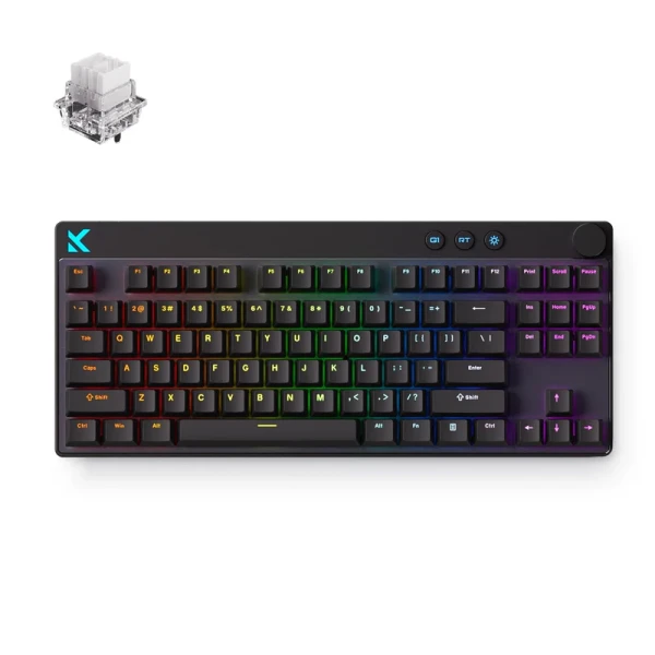 GAMING TASTATURA MCHOSE MIX 87 BLACK/MOUNT TAI MAGNETIC SWITCH GT